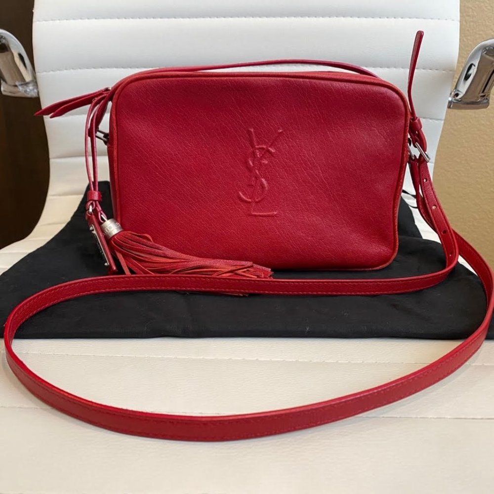 Saint Laurent Lou Camera Bag Red - Ysl - Gem